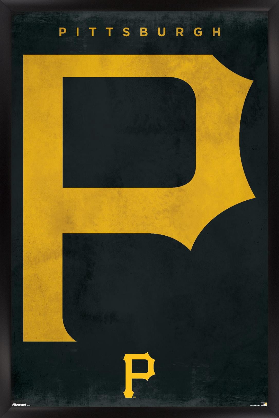 MLB Pittsburgh Pirates - Logo 25 Wall Poster, 22.375" x 34" Framed ...