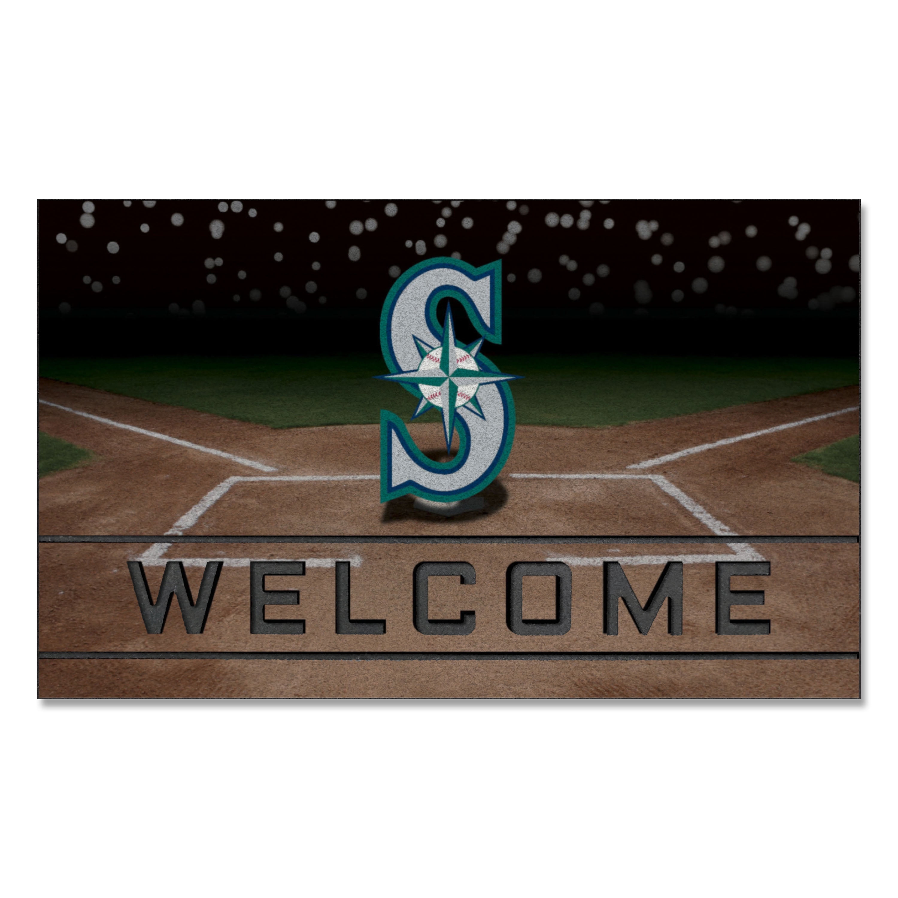 MLB - Seattle Mariners 18 Inches x 30 Inches Crumb RubberDoor Mat ...