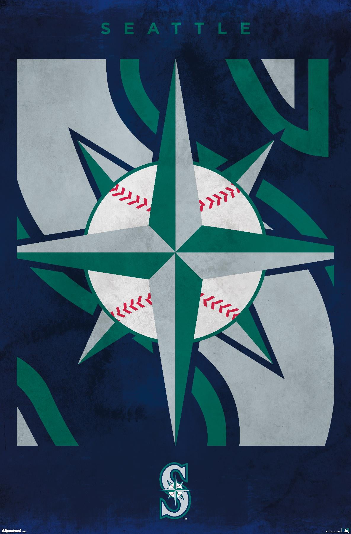 MLB Seattle Mariners - Logo 25 Wall Poster, 22.375" x 34" - Walmart.com