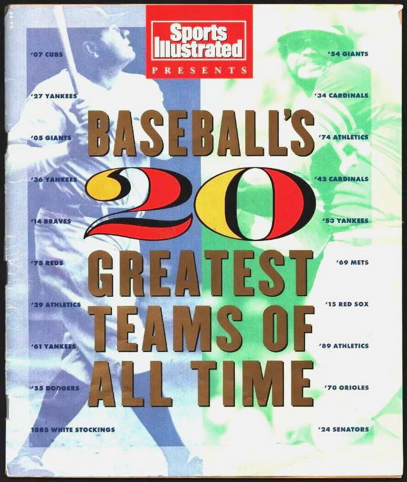 MLB Sports Illustrated Baseball's 20 Greatest Teams Of All Time ...