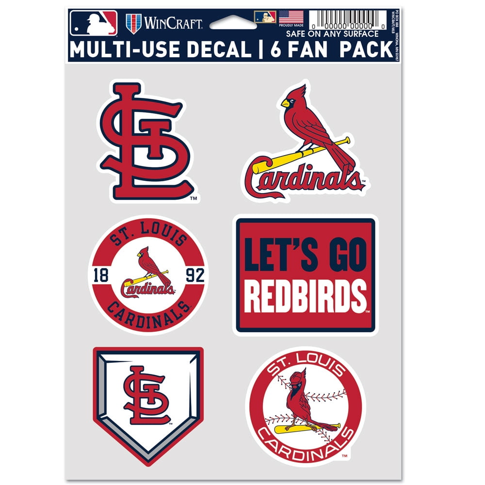 MLB St Louis Cardinals Prime 5" x 7.75" Six Pack Decal - Walmart.com