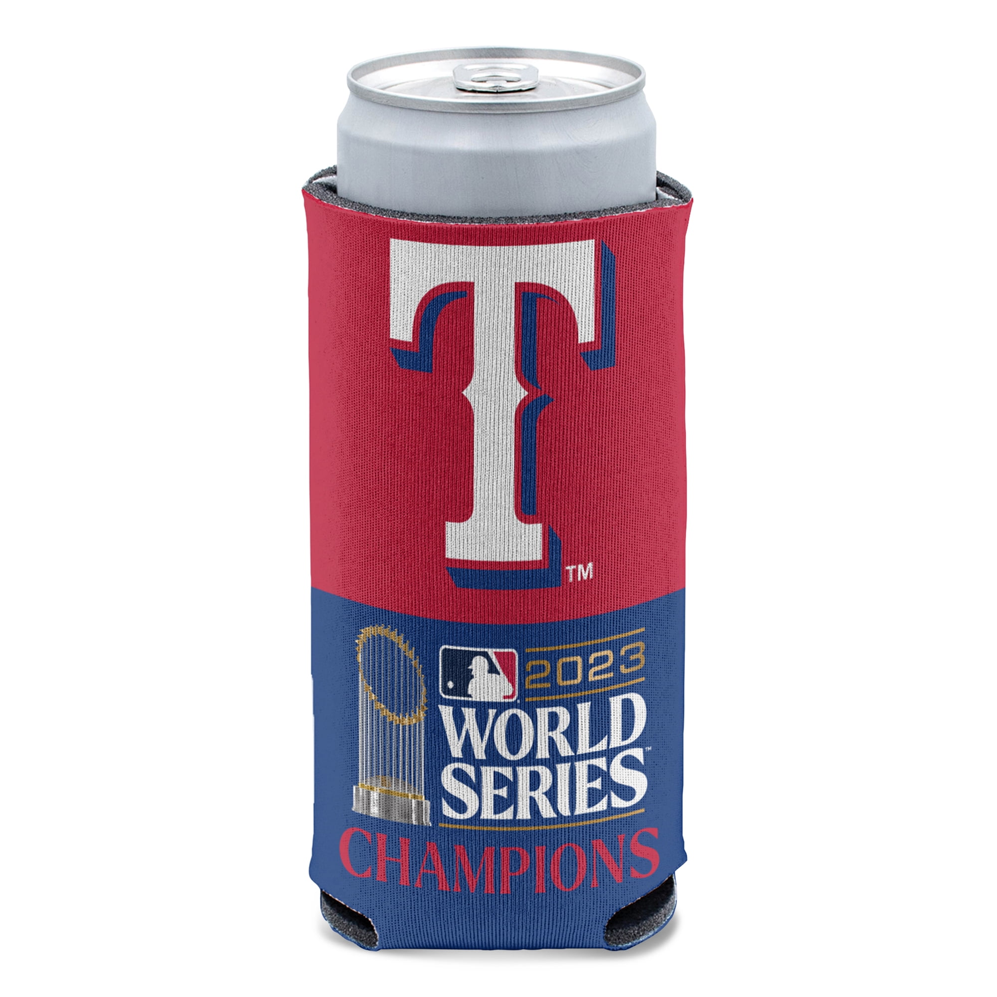 WinCraft MLB Texas Rangers 2023 World Series Champion 12oz Neoprene Can ...