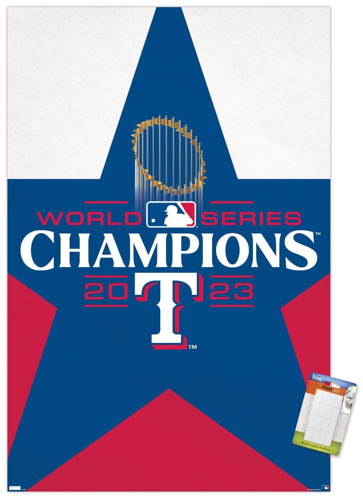 MLB Texas Rangers - 2023 World Series Team Logo Wall Poster, 14.725" x ...