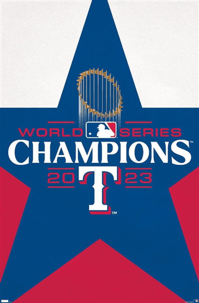MLB Texas Rangers - 2023 World Series Team Logo Wall Poster, 22.375" x ...