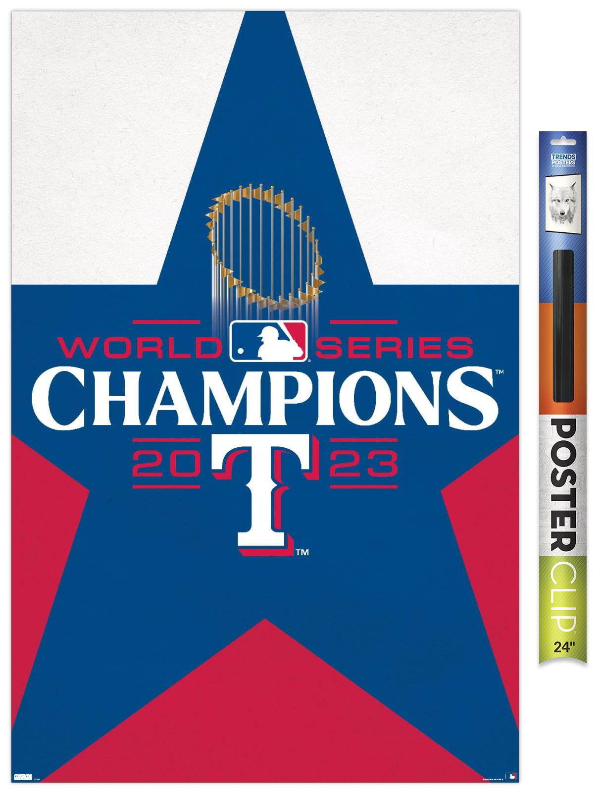 MLB Texas Rangers - 2023 World Series Team Logo Wall Poster, 22.375" x ...