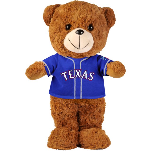 MLB Texas Rangers Plush Bear - Embroidered Logo, Soft Stuffed Animal ...