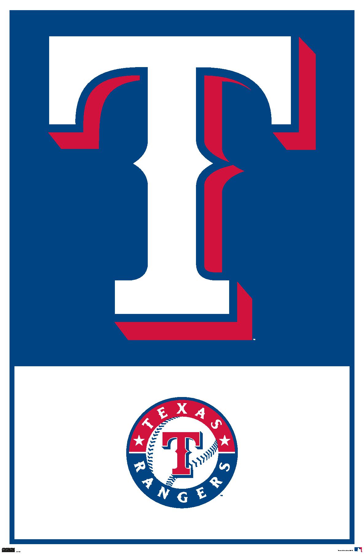 MLB Texas Rangers - Logo 22 Wall Poster, 14.725" x 22.375" - Walmart.com