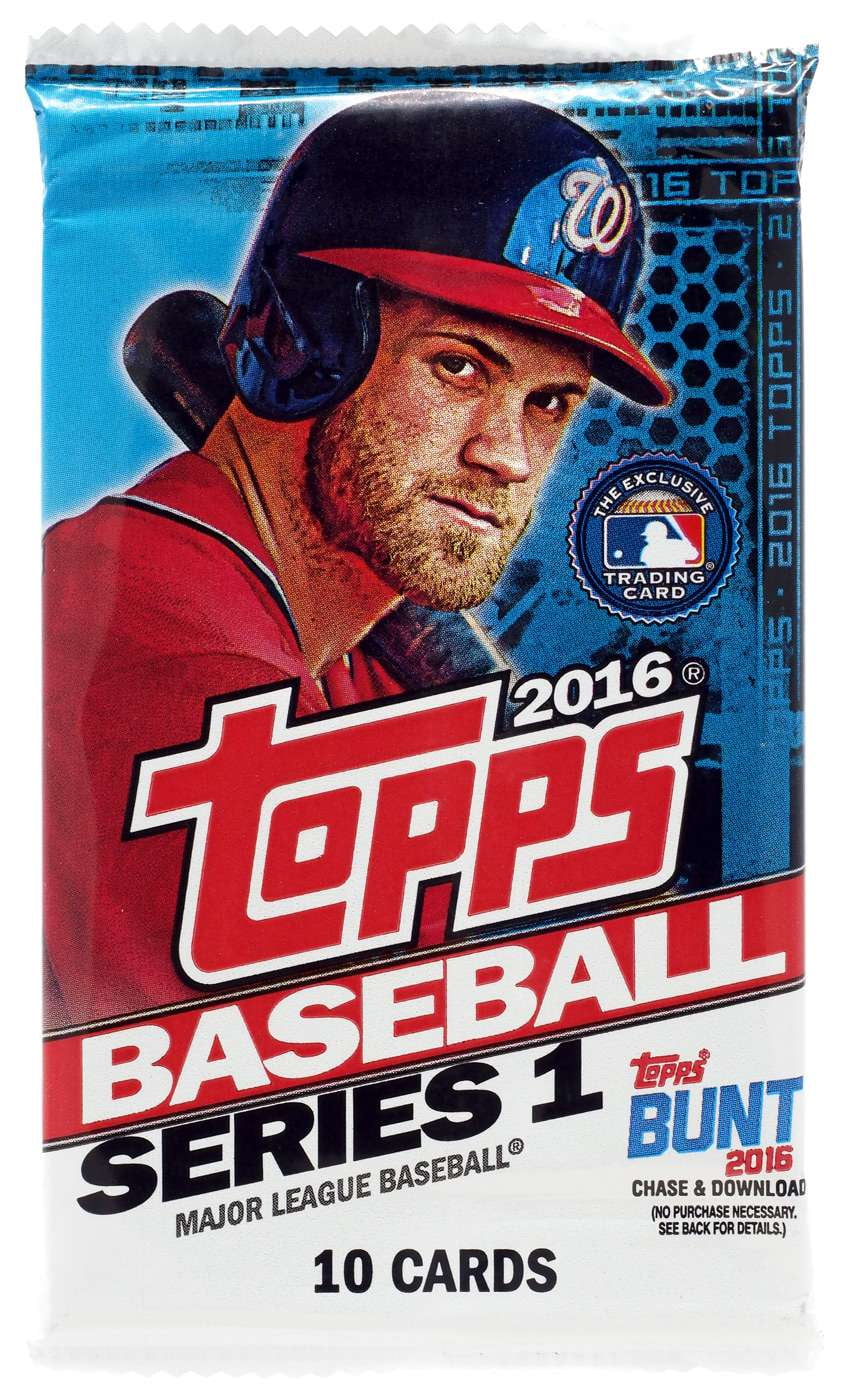 MLB Topps 2016 Series 1 Baseball Trading Card BLASTER Pack (10 Cards ...