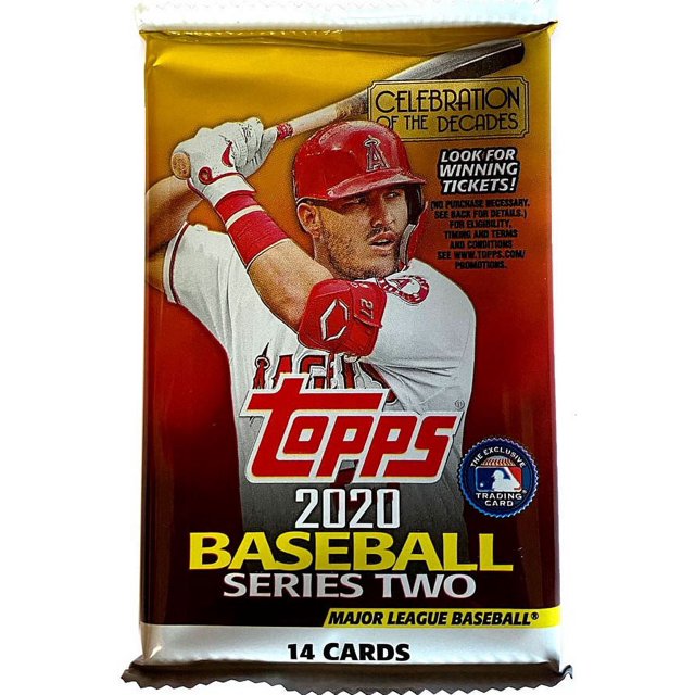MLB Topps 2020 Series 2 Baseball Trading Card Retail Pack (14 Cards ...