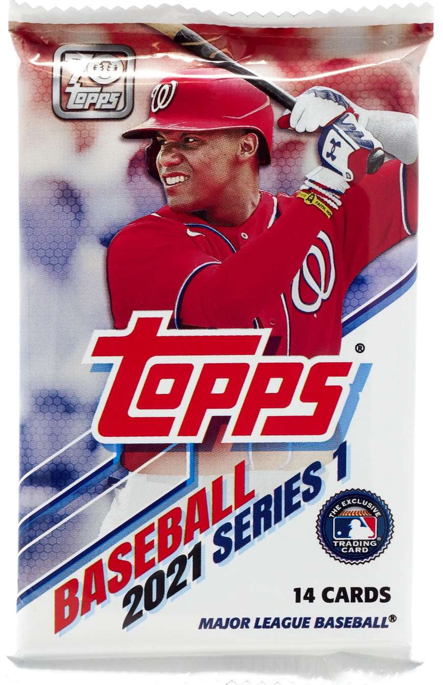 Topps 2021 MLB Series 1 Baseball Trading Card Pack - Walmart.com