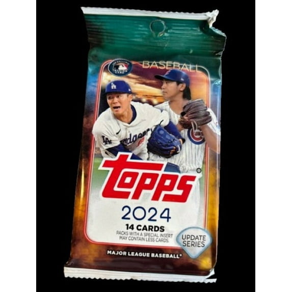 Topps, MLB Trading Card, 2024 Update Series Retail Pack, 14 Cards ...