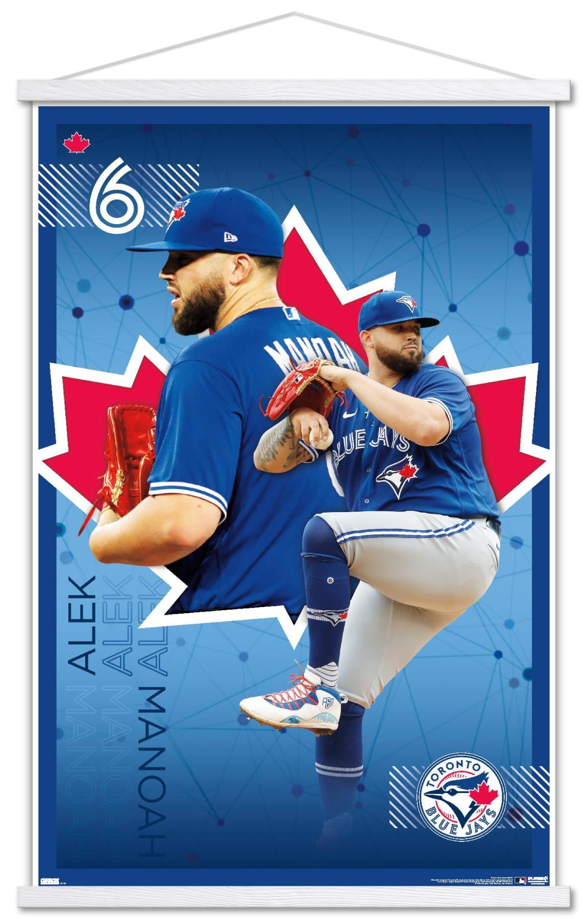 MLB Toronto Blue Jays - Alek Manoah 23 Wall Poster with Magnetic Frame ...