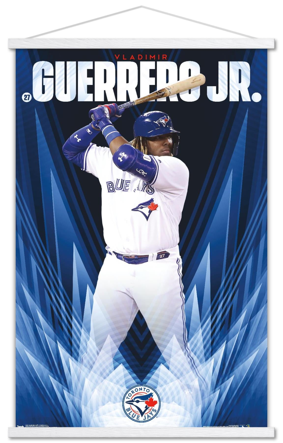 MLB Toronto Blue Jays - Vladimir Guerrero Jr. Wall Poster with Wooden ...