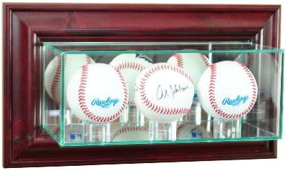 MLB Wall Mounted Triple Baseball Glass Display Case - Walmart.com