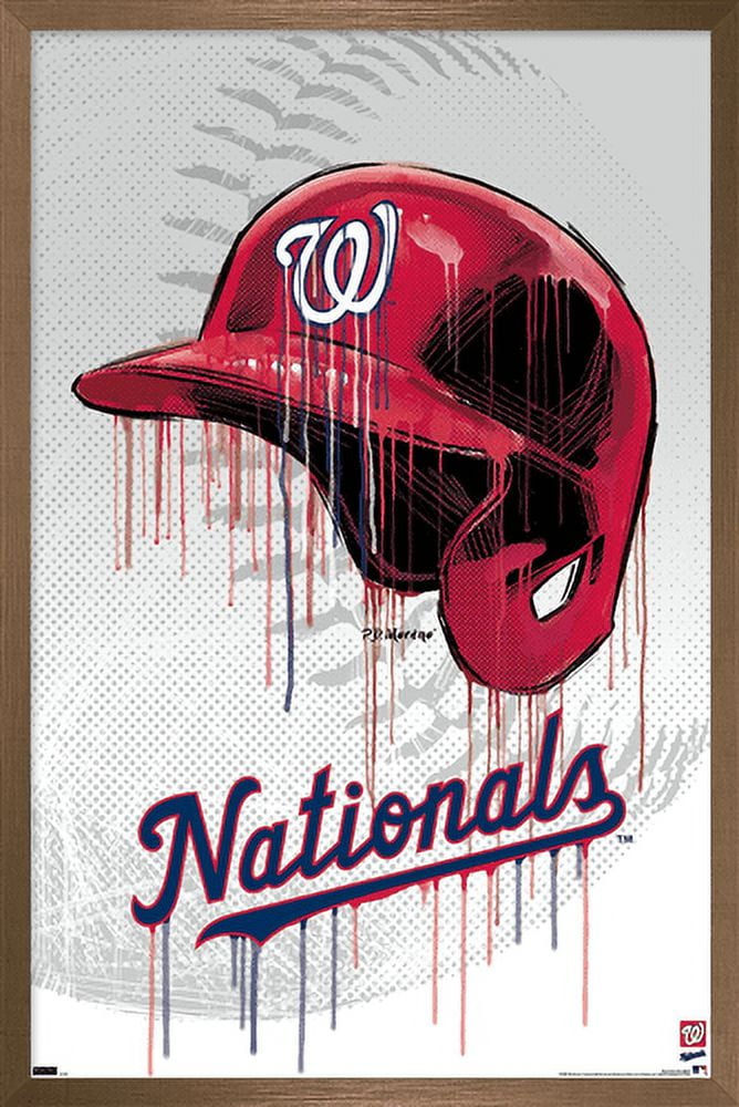 MLB Washington Nationals - Drip Helmet 22 Wall Poster, 22.375" x 34 ...
