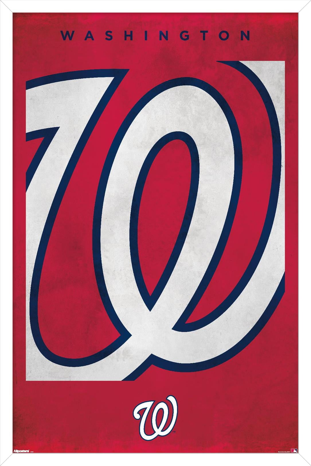 MLB Washington Nationals - Logo 25 Wall Poster, 14.725" x 22.375" Framed - Walmart.com