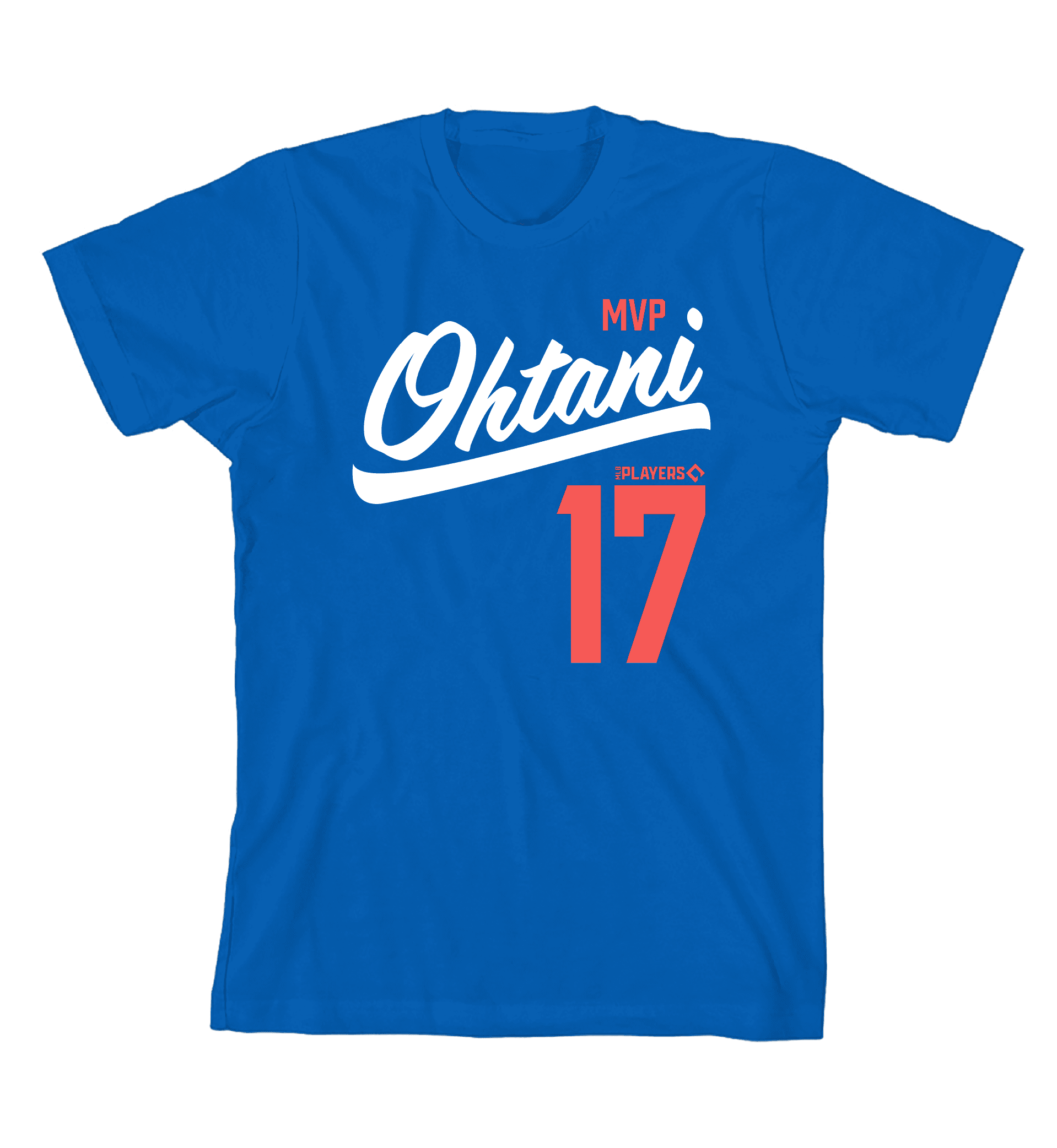 MLBPA - Shohei Ohtani MVP Players #17 Boys Royal Blue Crew Neck Short ...