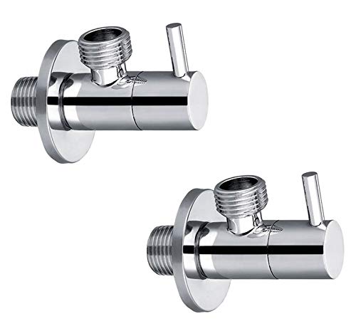 MLD Delta Brass Angle Valve with Wall Flange Chrome Pack of 2 - Walmart.com