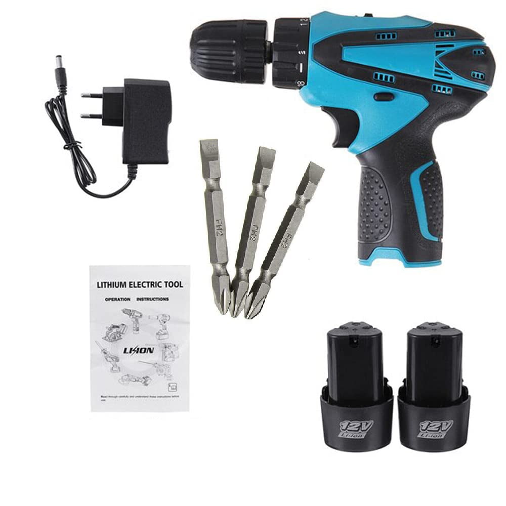 MLD MultiFunction Drill Plastic Cordless Drill Screw Driver 10mm with ...