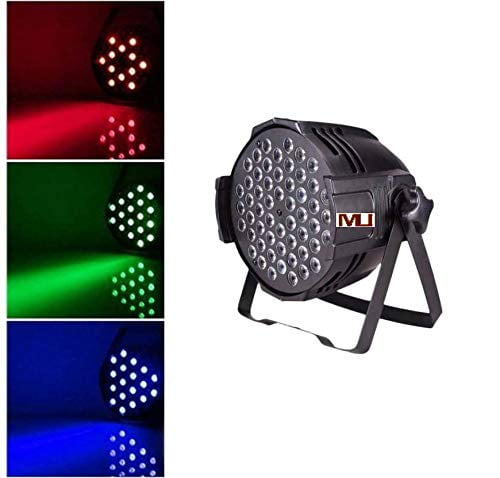MLD Stage Party DJ Lights 54 LED DMX 512 RGB Color Mixing Wash Can Par ...