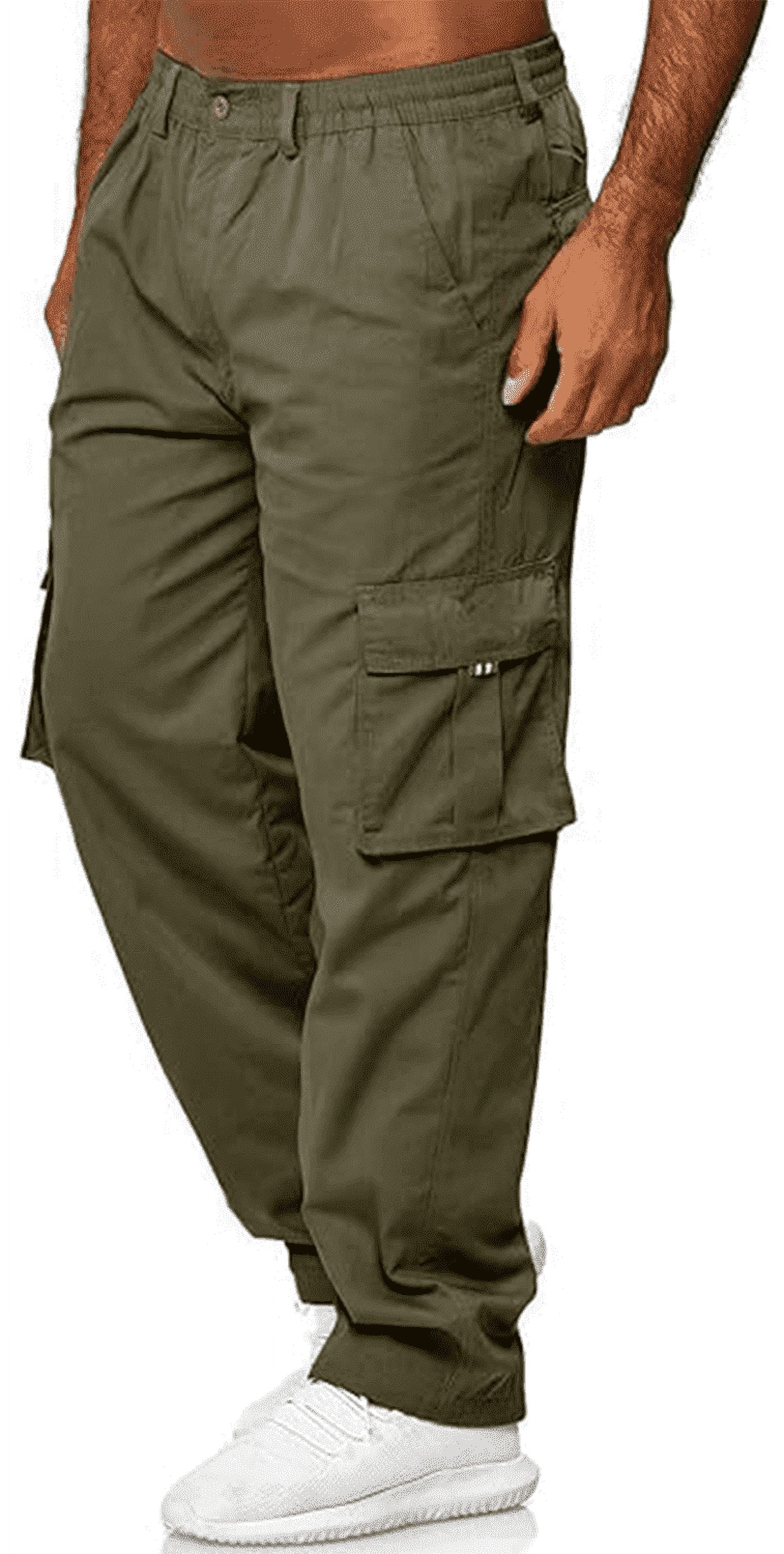 MLDRA Men's Cargo Pants Sweatpants Trousers Relaxed Fit Tactical Casual ...