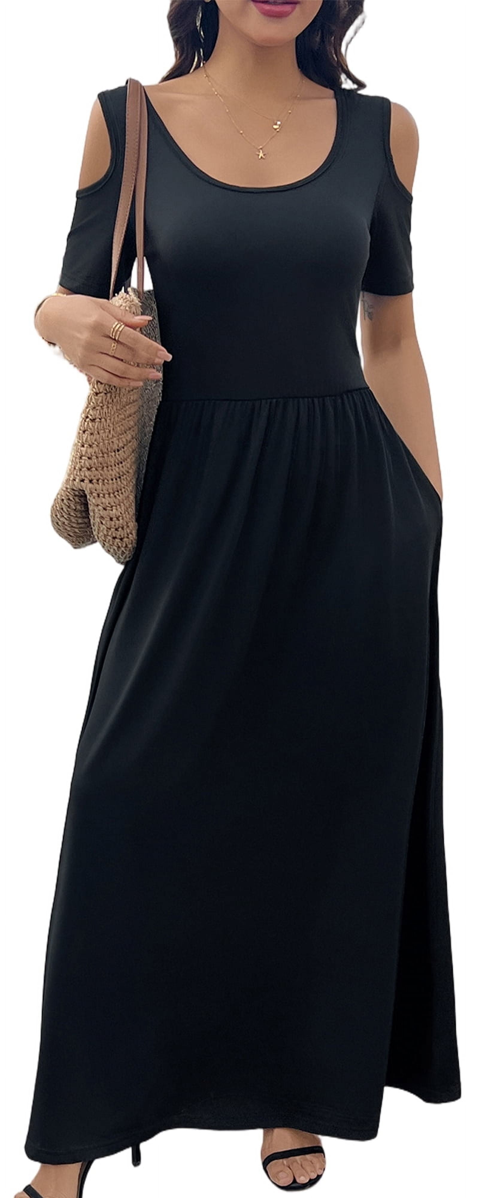 MLDRA Dresses for Women Long Maxi Skirt Sundress Spring Summer Beach ...