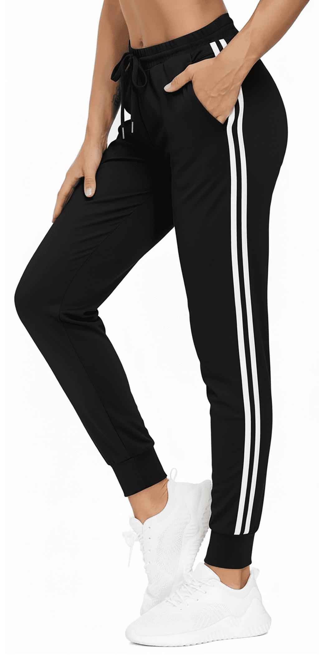 MLDRA Womens Sweatpants Joggers, High Waisted Yoga Lounge Pants, Cinch ...