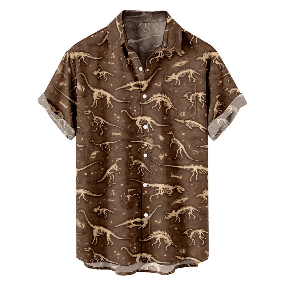 Mlfu Mens Casual Button Down Short Sleeve Summer Front Pocket Hawaiian