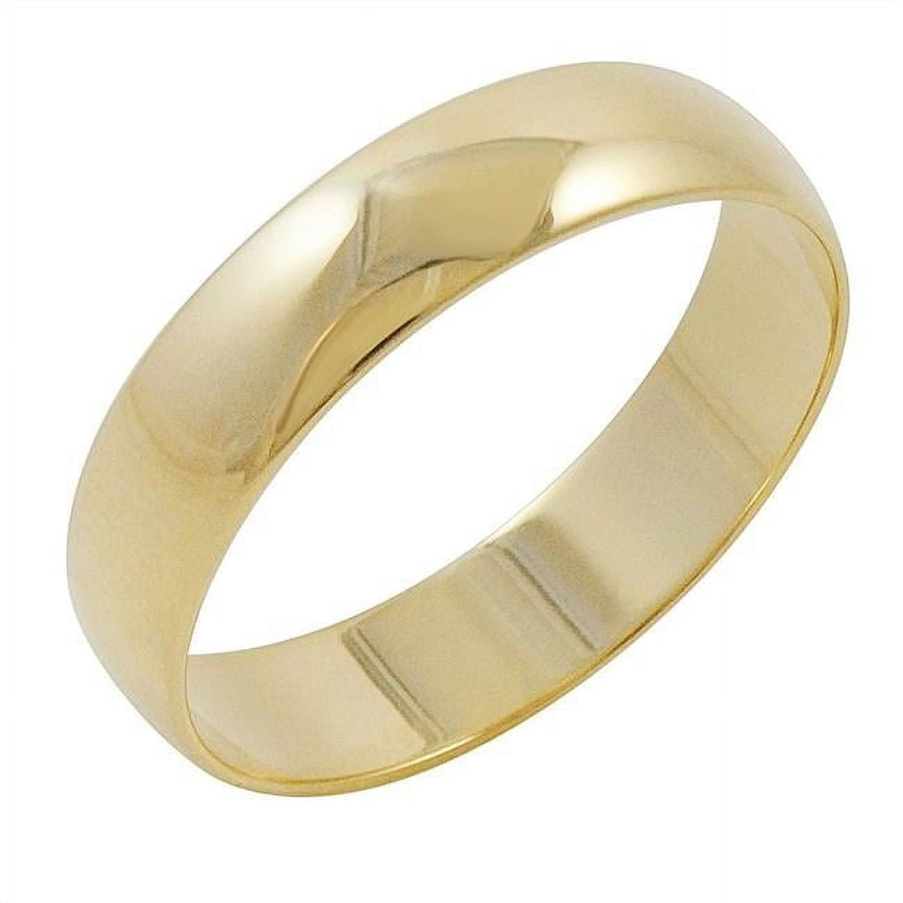 MLG Jewelry TWRZD509-5MM10Y SZ 11 5 mm Mens 10K Yellow Gold Traditional ...