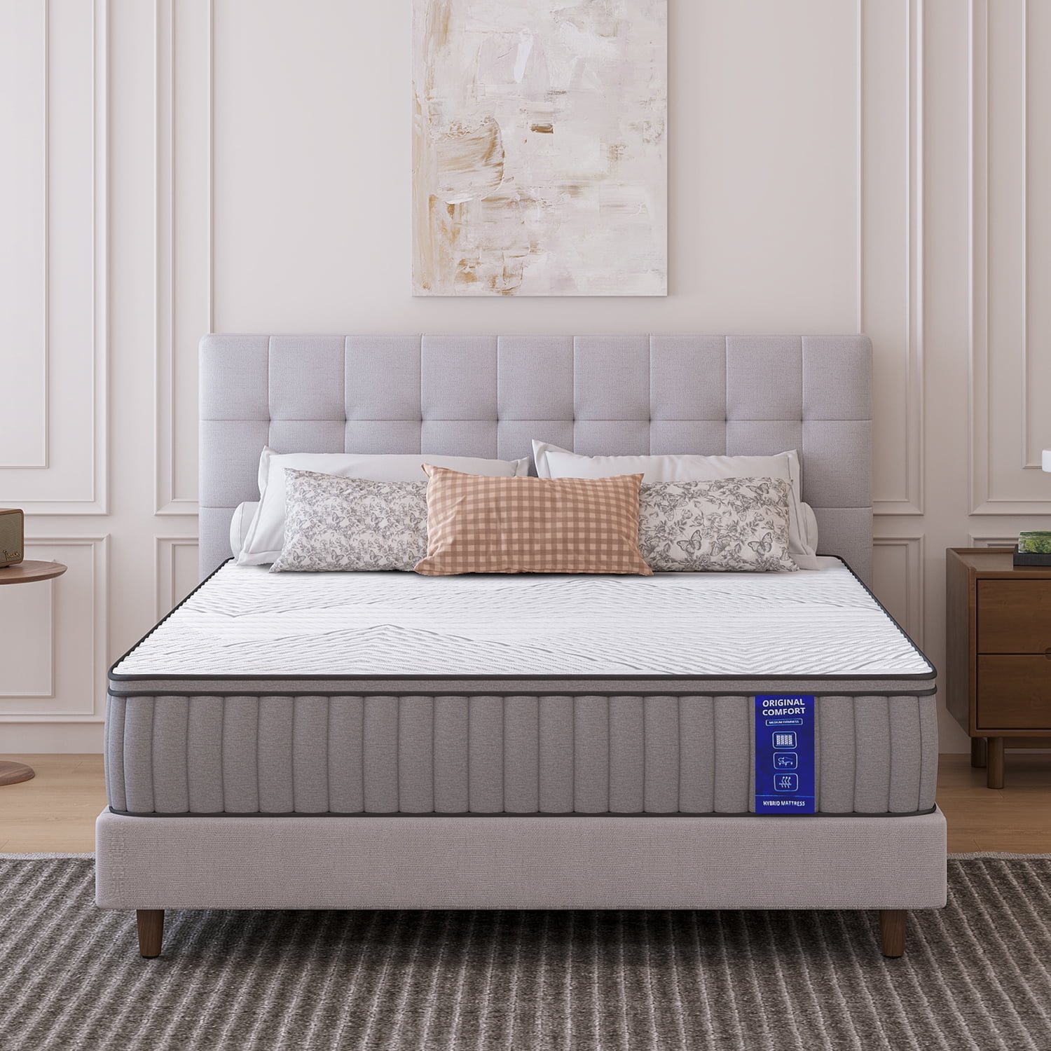 MLILY 12 inch Queen Mattress in a Box, Cooling Gel Infused Memory Foam ...
