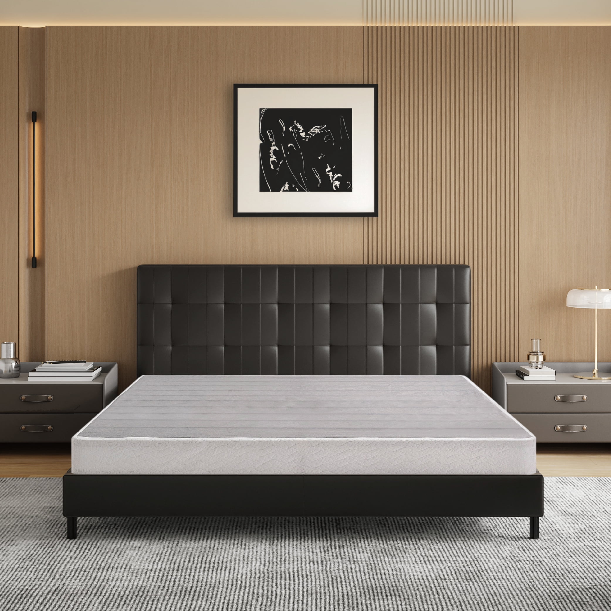 MLILY Ego 5 inch Cal King Size Metal Box Spring, Easy Assembly Mattress ...