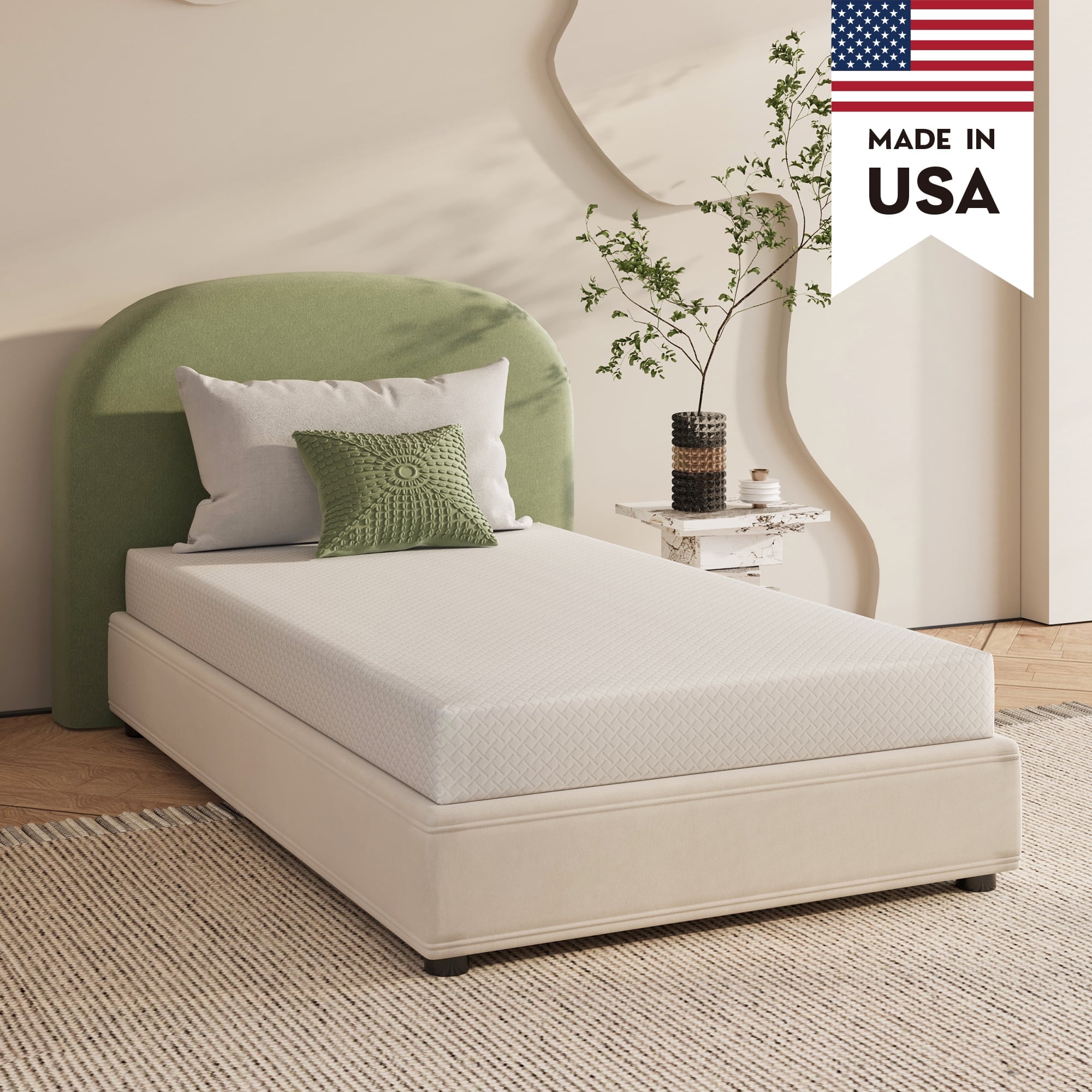 MLILY Ego 5 inch Twin Mattress, Gel Memory Foam Mattress, Bed in a Box ...
