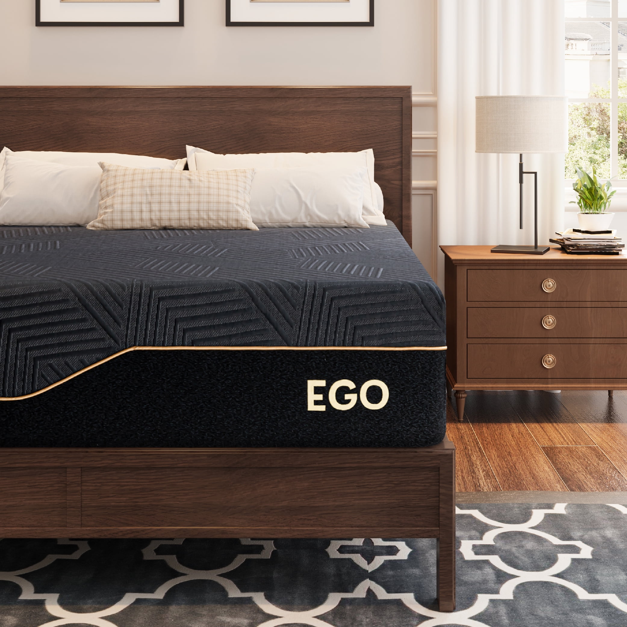 EGOHOME 14 inch Firm Full Mattress, Memory Foam Mattres with Cooling ...