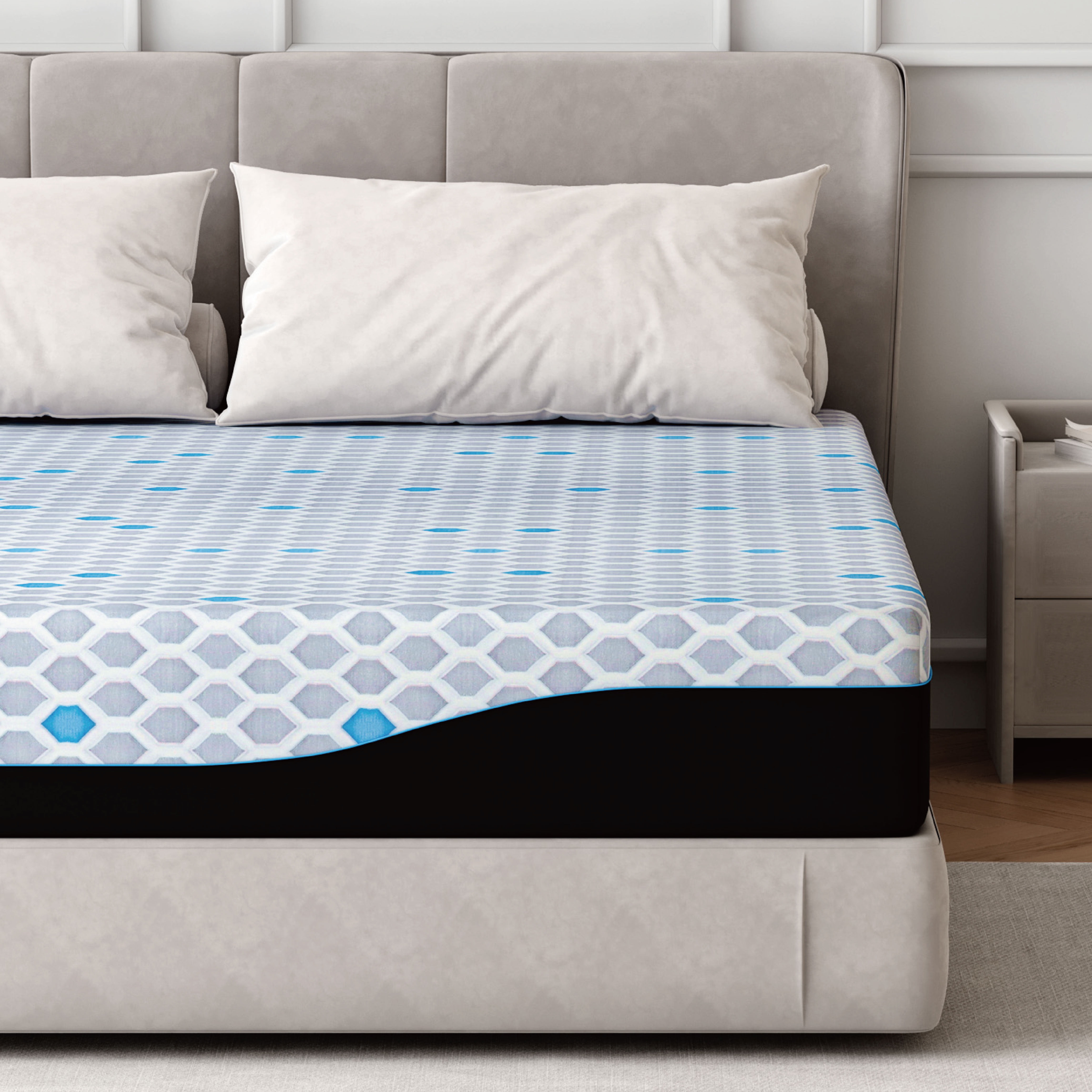 MLILY Ego Charcoal 10 inch Cool Gel Memory Foam Full Mattress, Medium ...