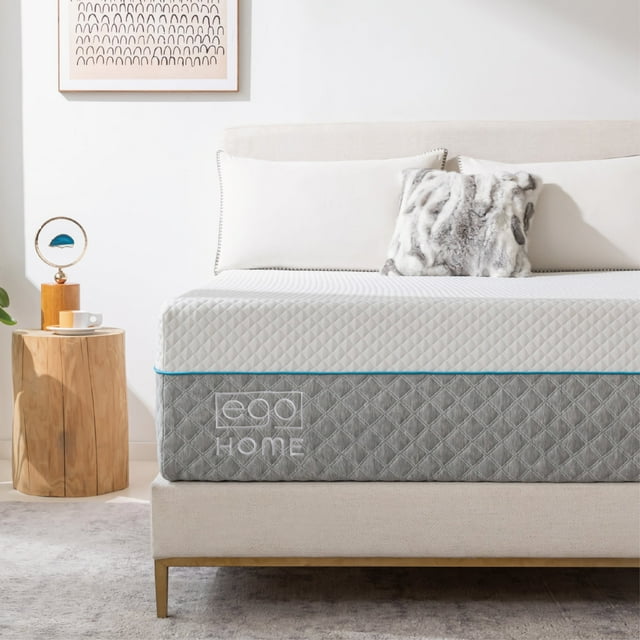 MLILY Ego Home 14 inch Queen Mattress in a Box, Gel Memory Foam Mattress, Medium - Walmart.com
