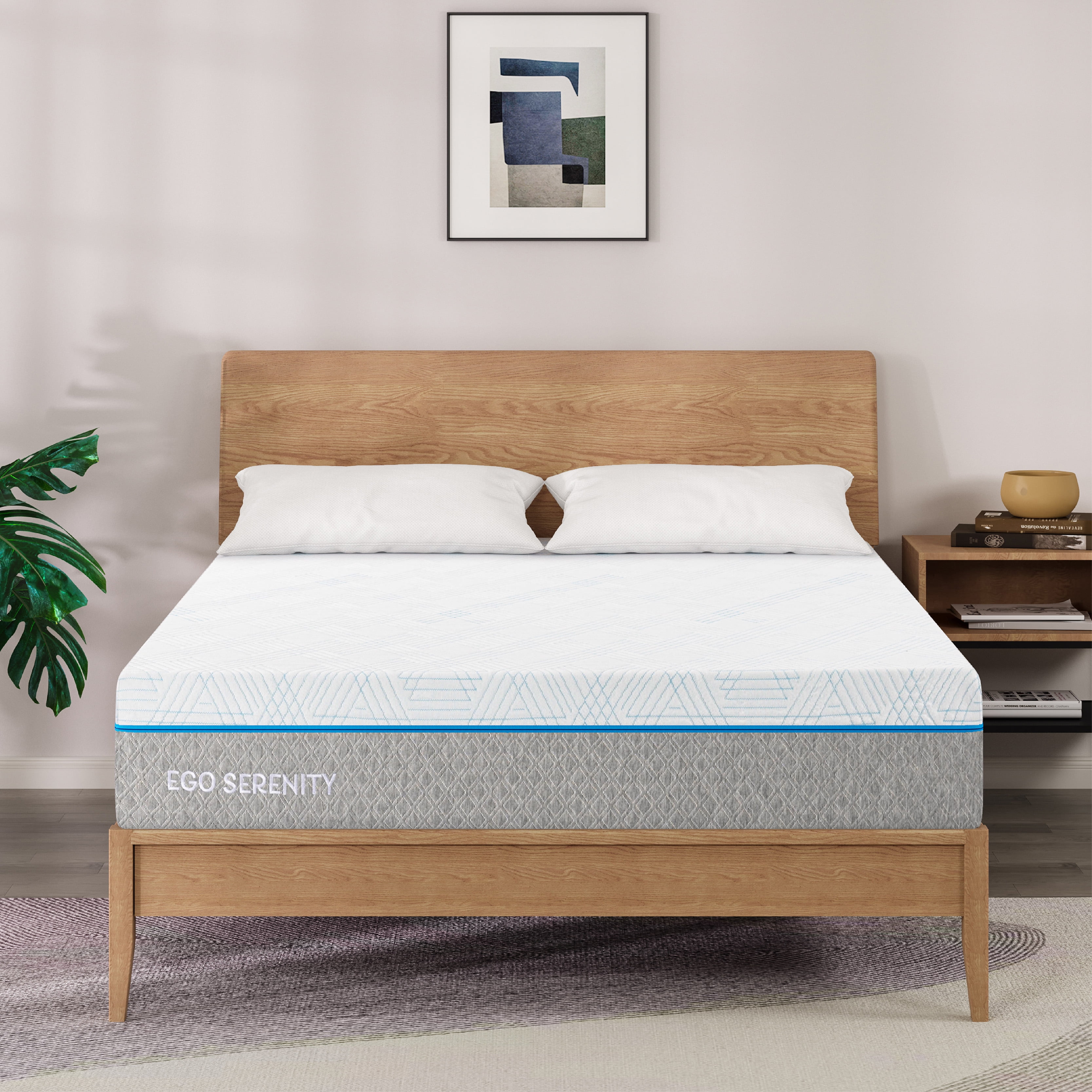 MLILY Ego Serenity 10" Full Medium Tight Top Gel Memory Foam Mattress - Walmart.com