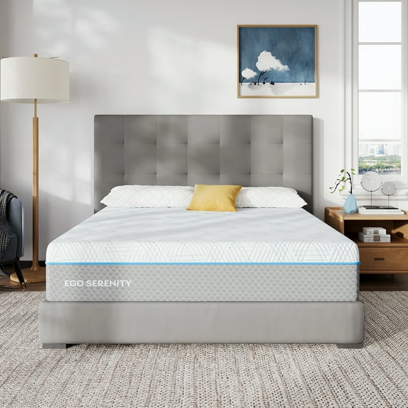 EGOHOME Serenity Twin XL Mattress, 12" Gel Memory Foam Mattress in a ...