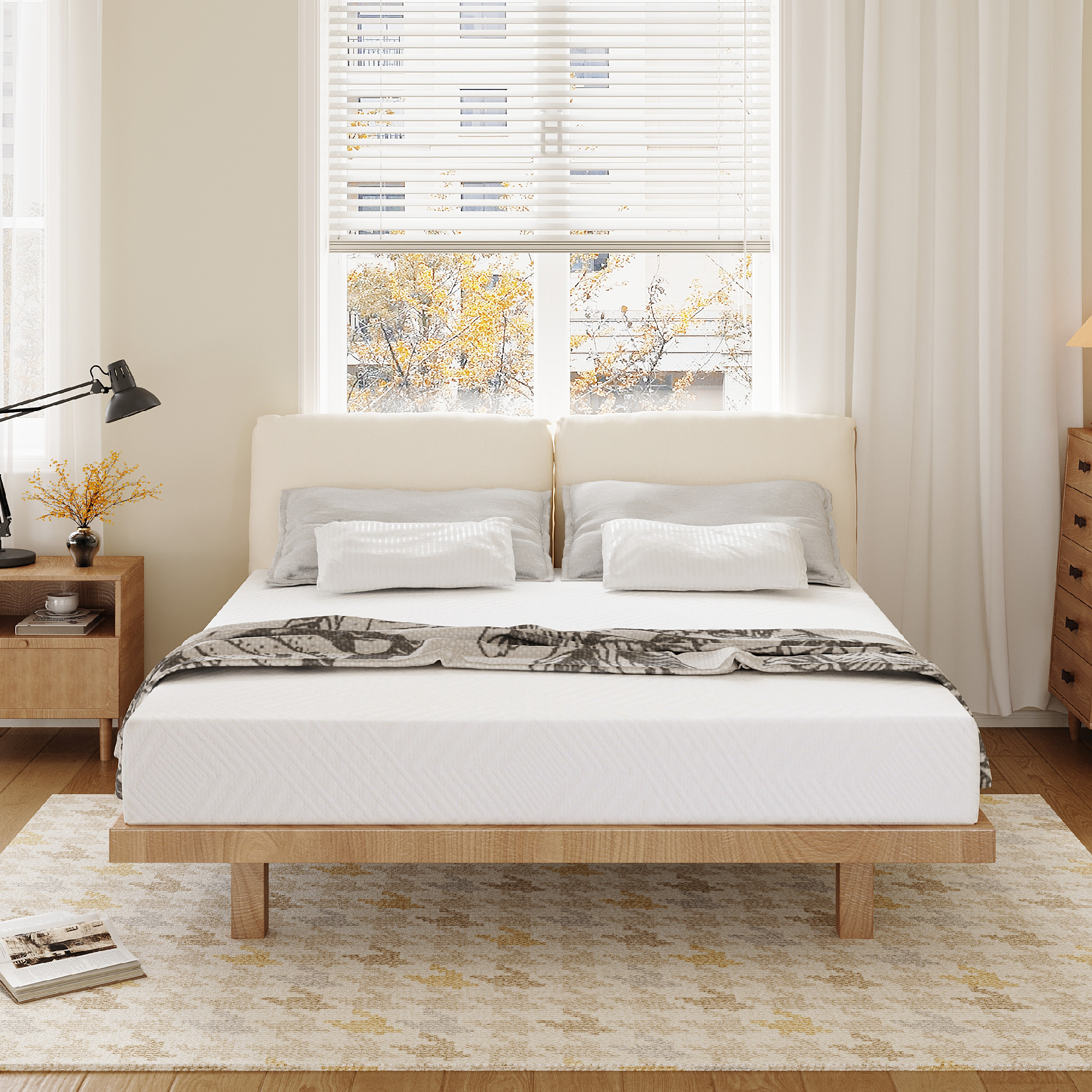 Nantucket Murphy Bed Chest Twin in White with Charging Station ...