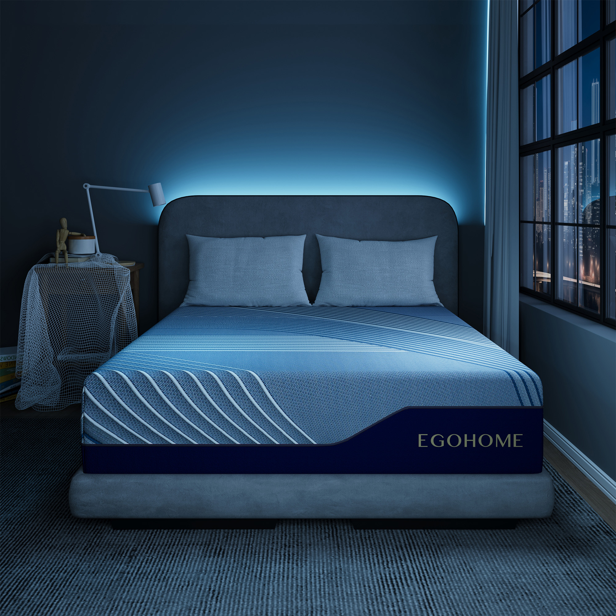 MLILY Elysian 12 inch Hybrid Mattress, Full Size Memory Foam Mattress ...