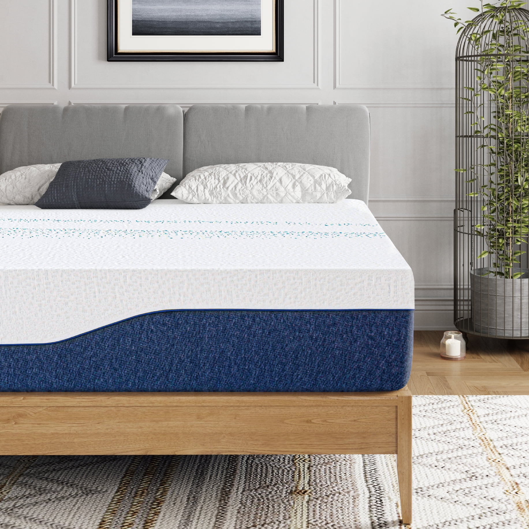 Free Shipping! MLILY Essence Sleep 14" King Size Memory Foam Mattress ...