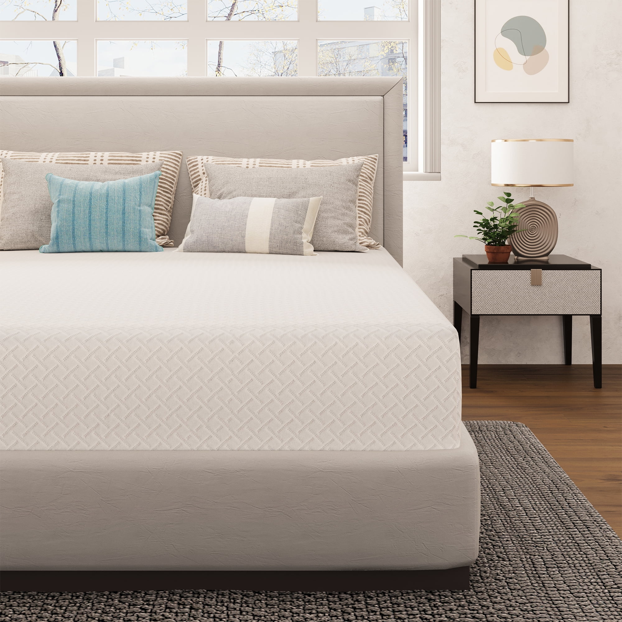 EGOHOME TrueZen Twin Mattress, 12" Memory Foam Mattresses in a Box ...