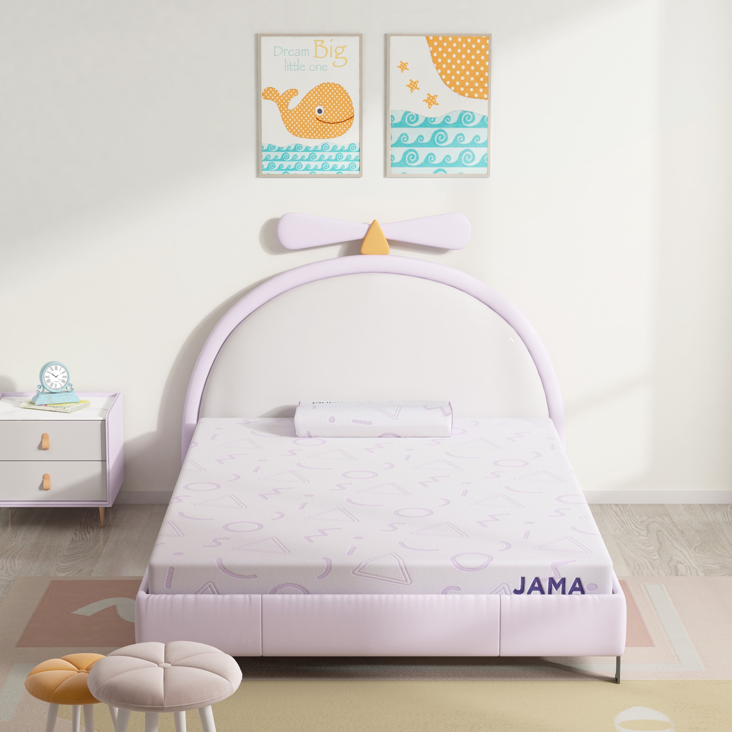 MLILY Jama Kids' 5 inch Memory Foam Mattress, Twin Size for Bunk Bed ...