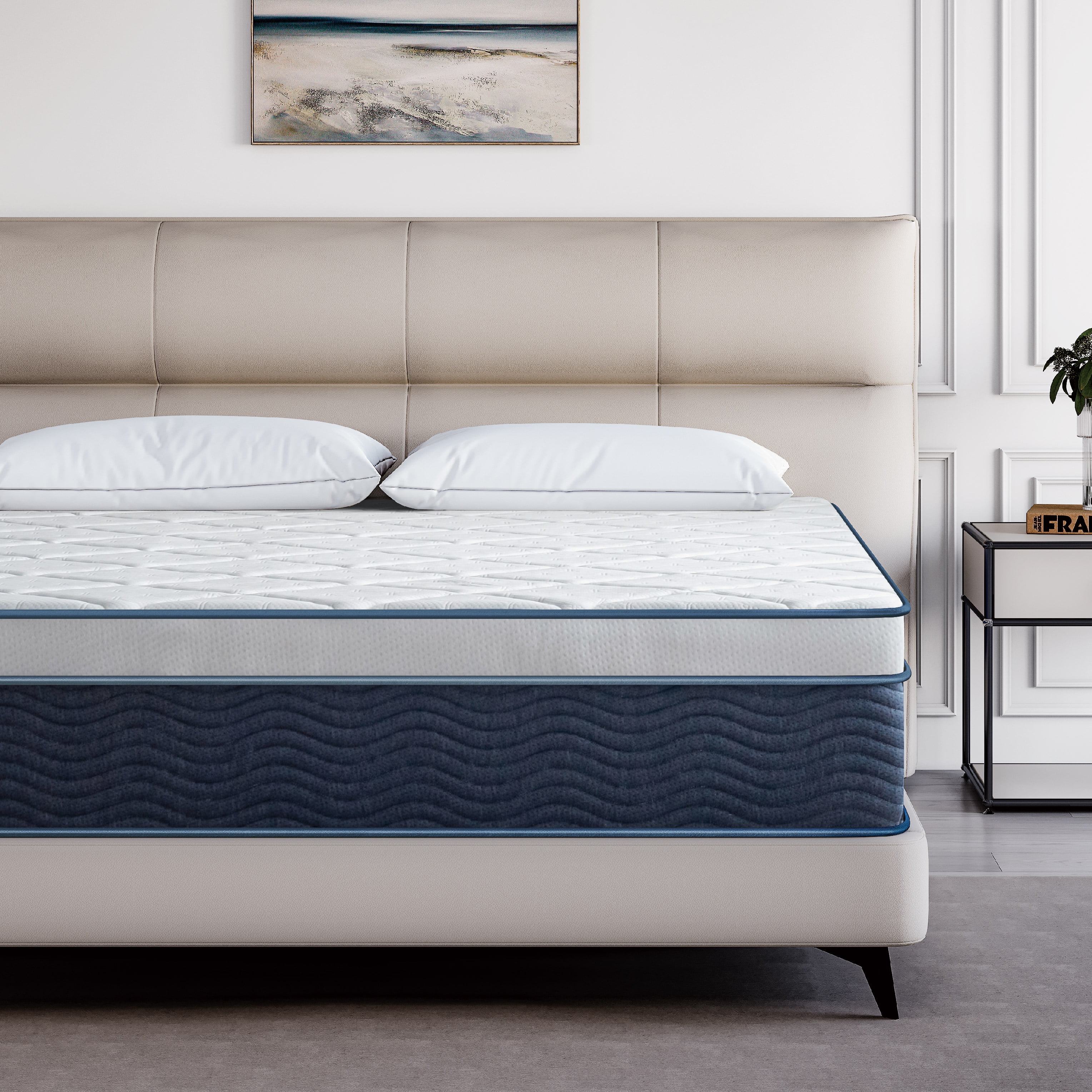 EGOHOME Value 13" Hybrid Mattress of Gel Memory Foam and Pocket Spring ...