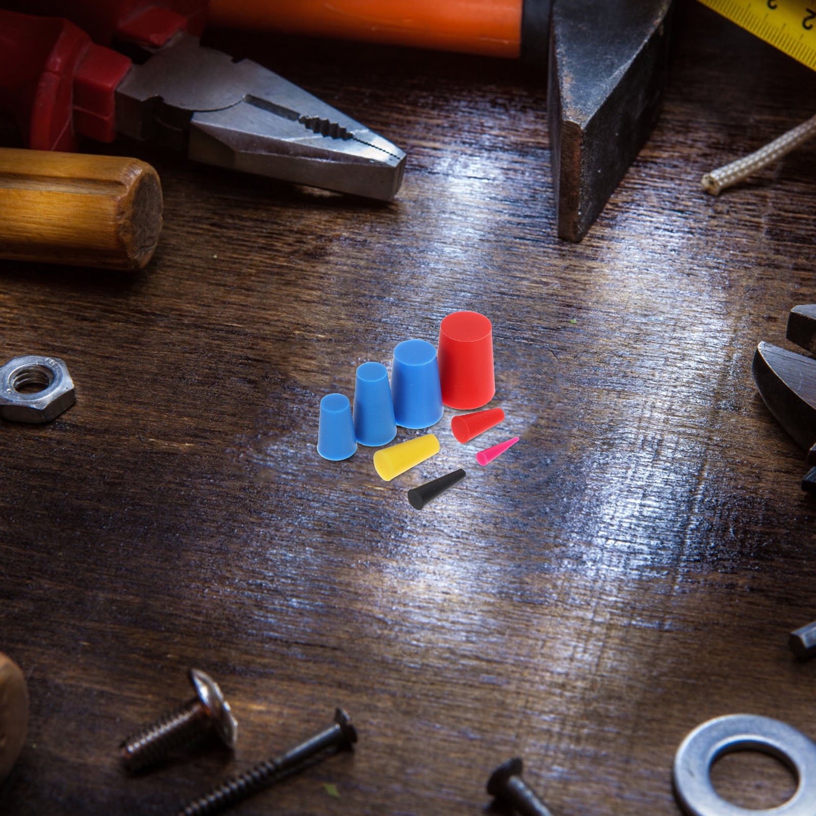 MLINS 1 Box Silicone Rubber Tapered Plug Stoppers For Sealing ...