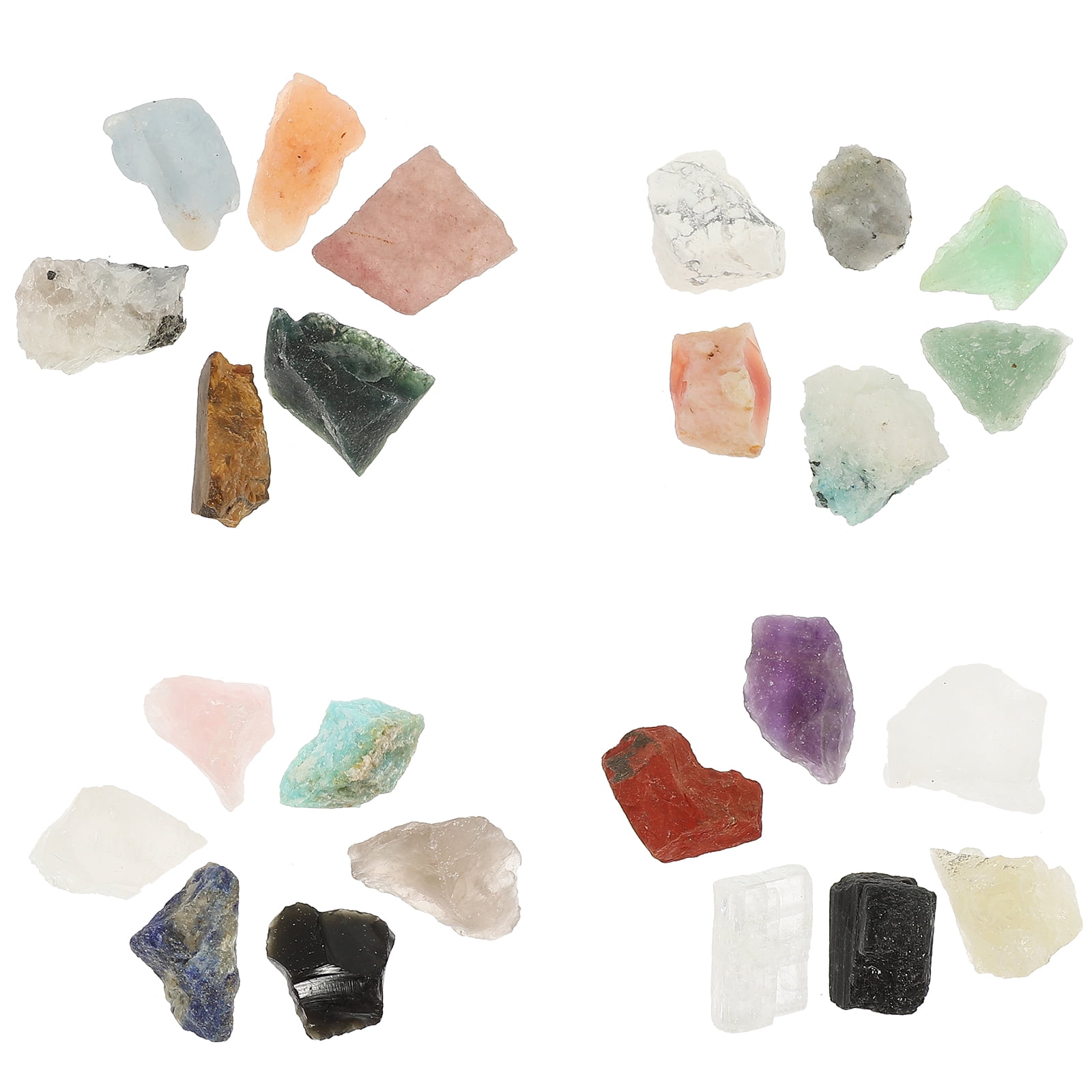 MLINS 1 Box of Irregular Crystal Stone Sample Mineral Stones Decoration ...