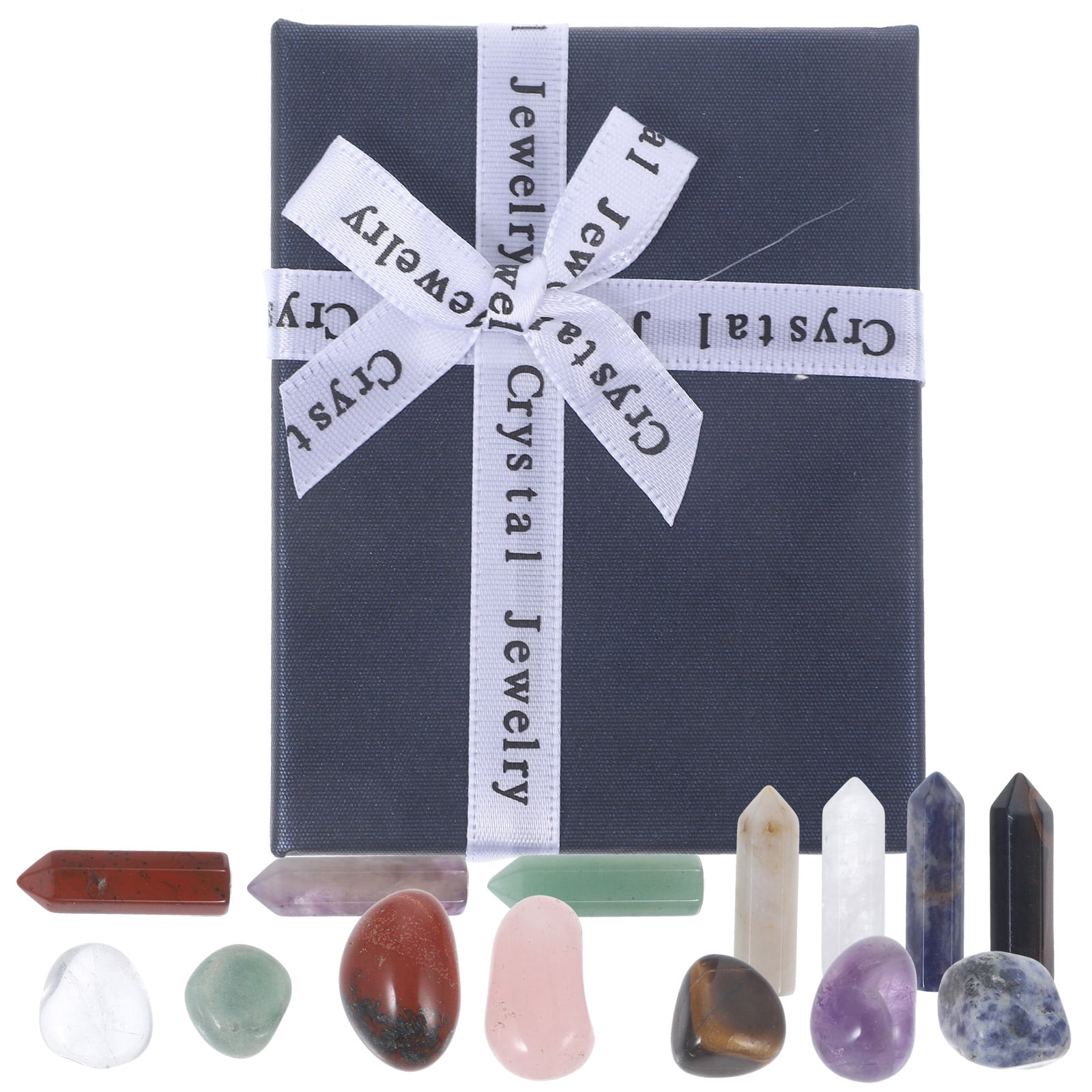 Irregular Crystal Stone Sample for Collection Black Mineral Decor 1 Box ...