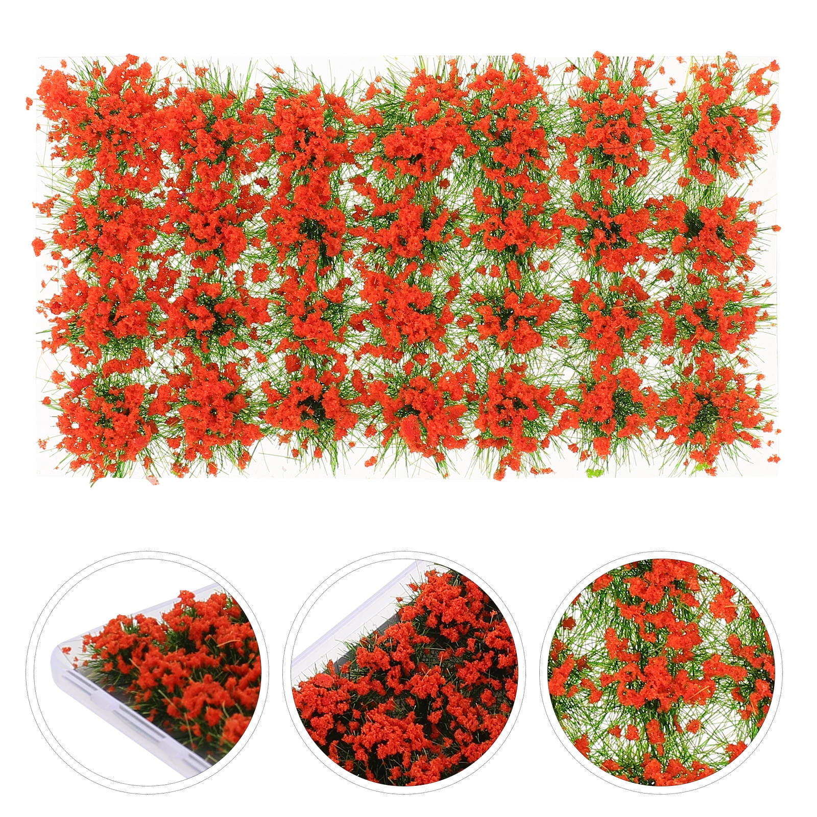 MLINS 1 Box of Static Flower Tuft Model Flower Tuft Railway Miniature ...