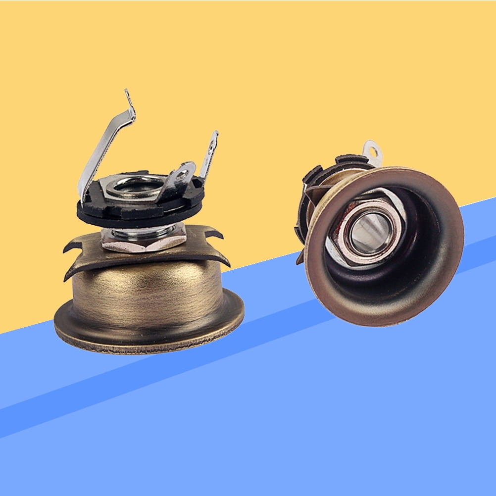 MLINS 1 PC 6.35mm 1/4"Jack Stereo Output Socket Guitar Output Jack Plug ...