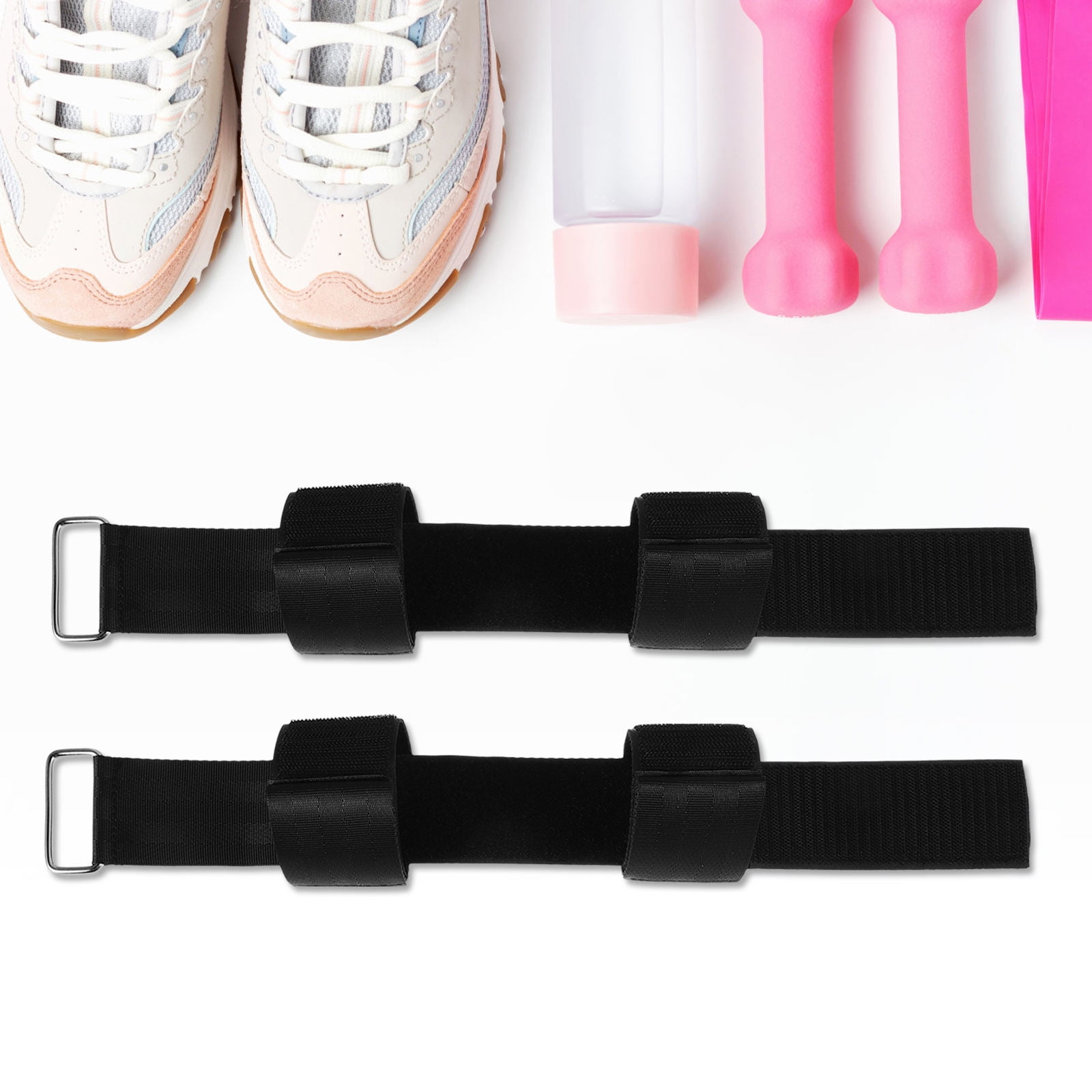 MLINS 1 Pair Adjustable Dumbbell Barbell Loading Straps Heavy Duty ...