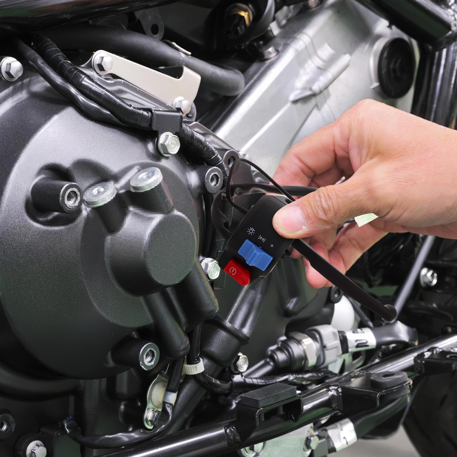 MLINS 1 Pair Aluminum Alloy Handlebar Control Switch Horn Headlight ...